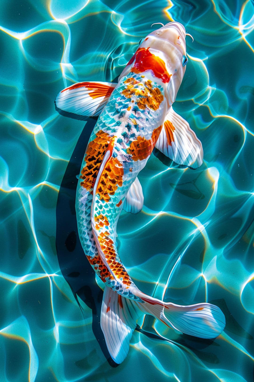 Koi Fish Photograph | Digital Download Print | Nature Photography | Koi ...