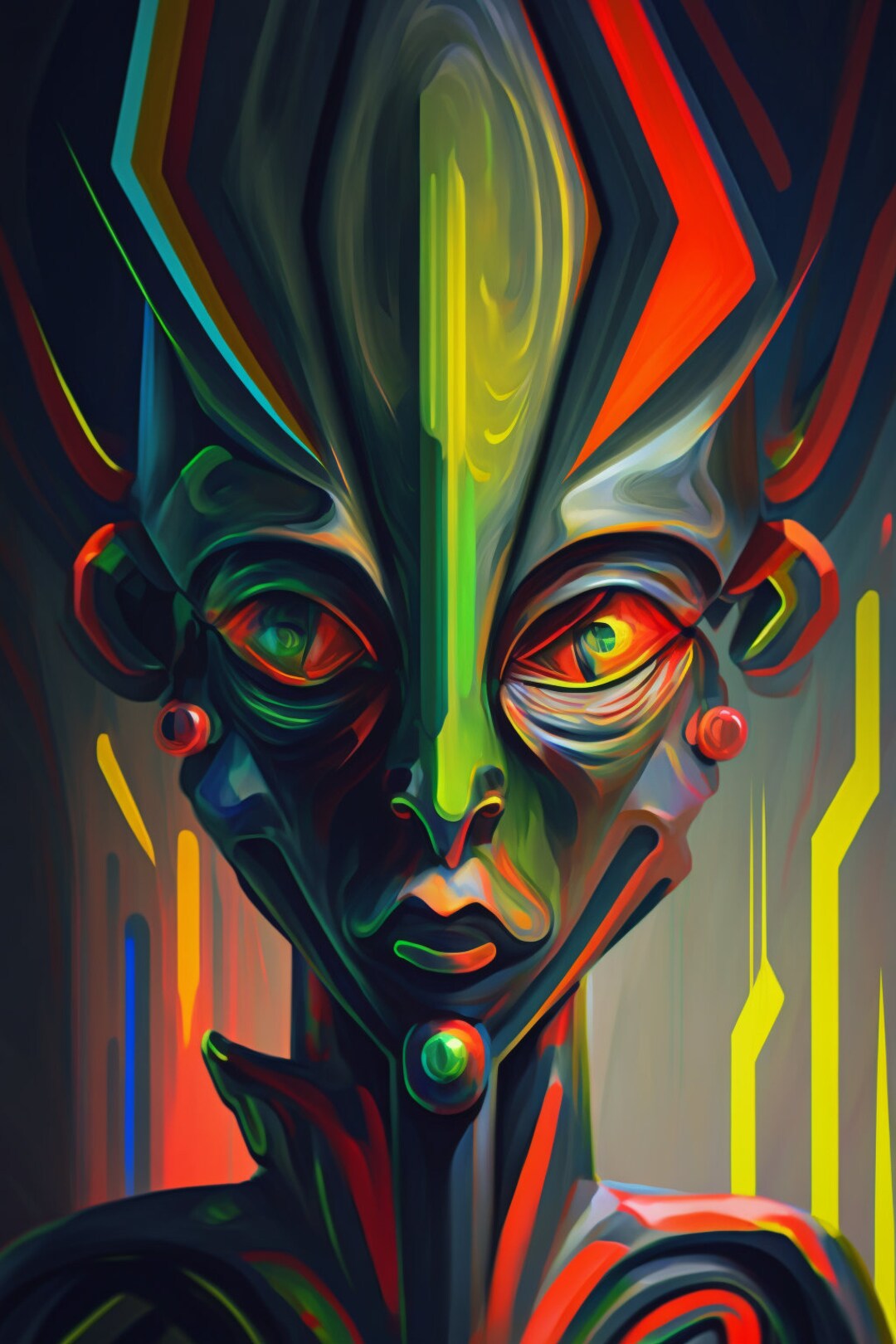 Abstract Alien Art Scifi Art Extra Terrestrial Ufo Art Area 51 Ufo ...