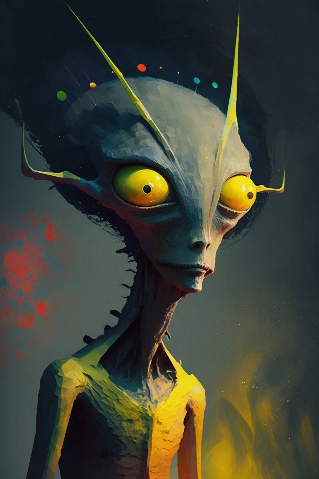 Abstract Alien Art Scifi Art Extra Terrestrial Ufo Art Area 51 Ufo ...