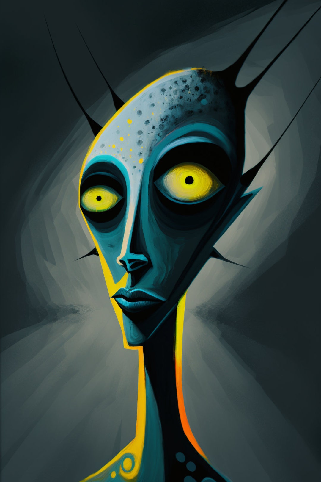 Abstract Alien Art Scifi Art Extra Terrestrial Ufo Art Area 51 Ufo ...