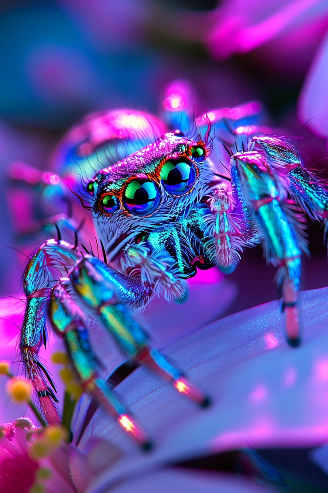 Insekten Fotografie Springende Spinne Kunst Digitaler Download Druck ...