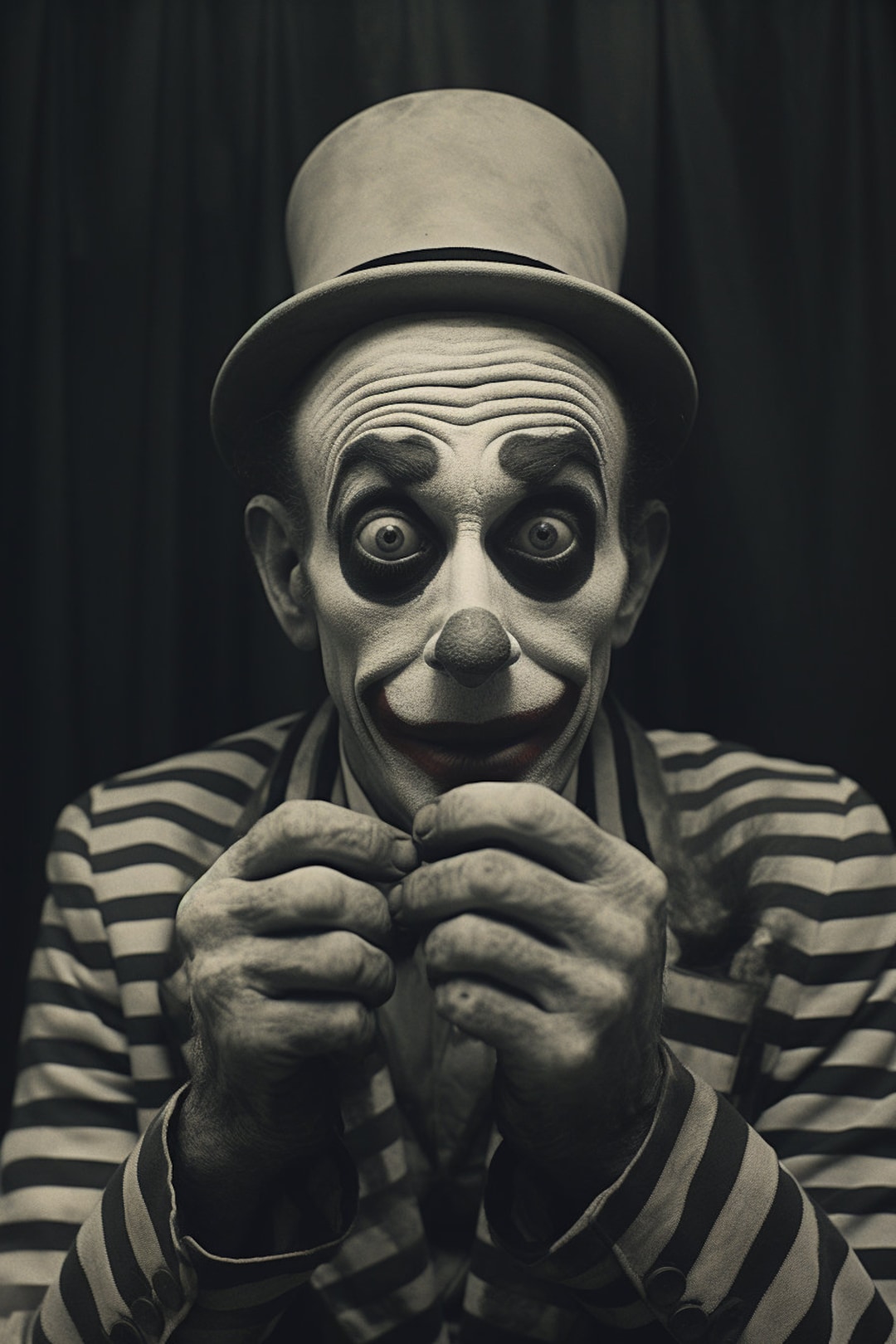 Creepy Clown Photo Halloween Decor Digital Download Print Weird ...