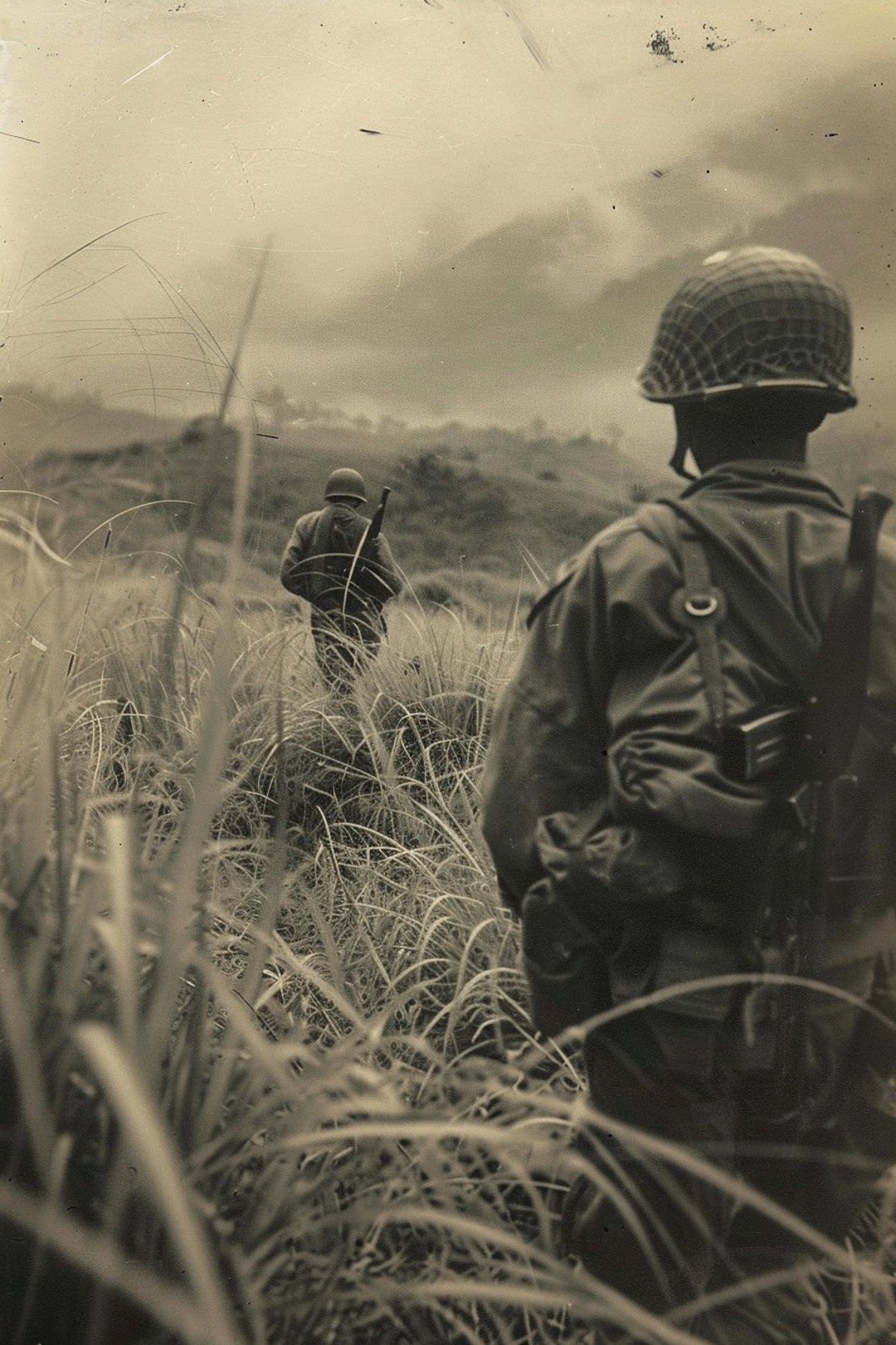 Military Old Photo | Digital Download Print | American Soldier ...