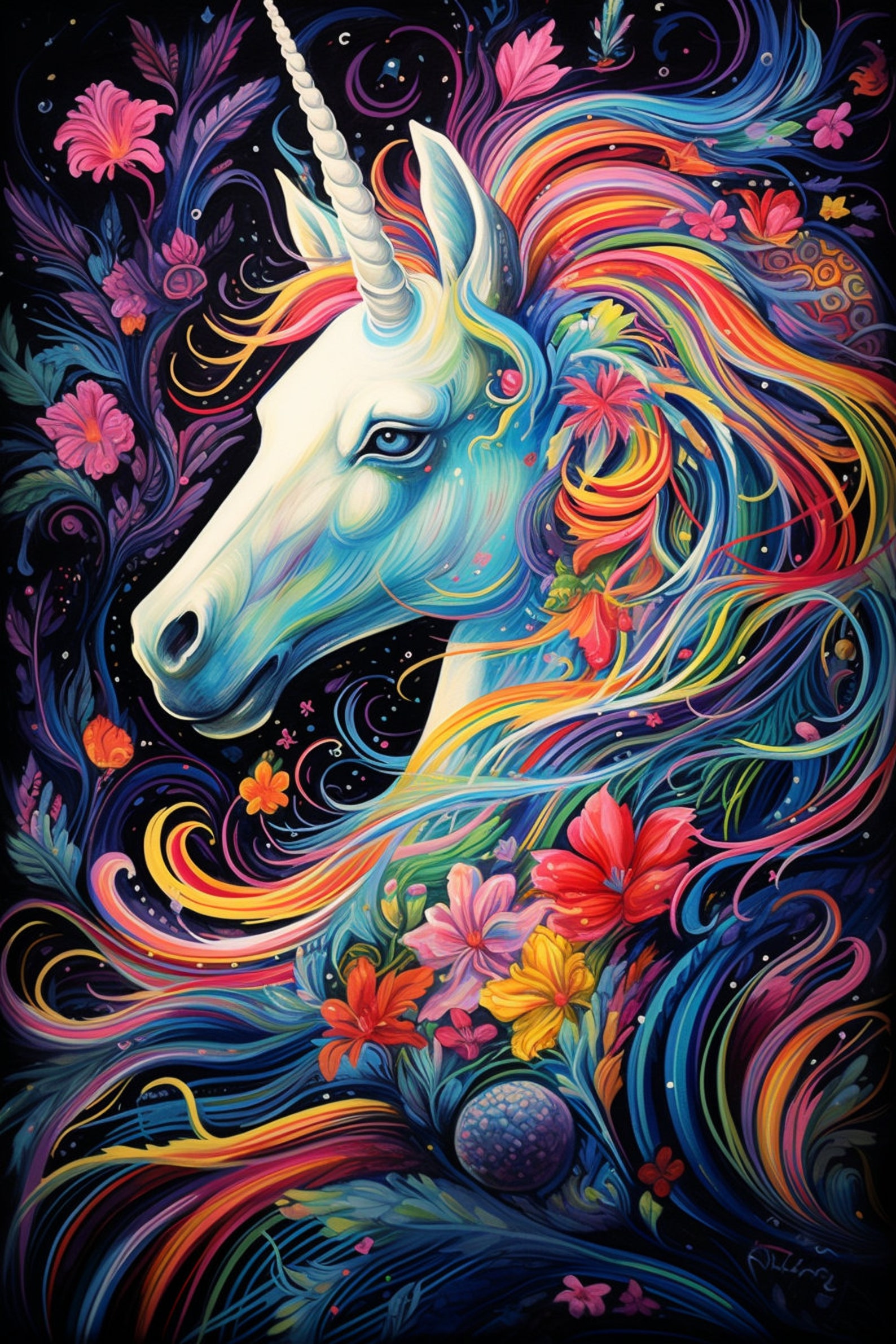 Fantasy Unicorn Digital Download Print Unicorn Art Unicorn - Etsy