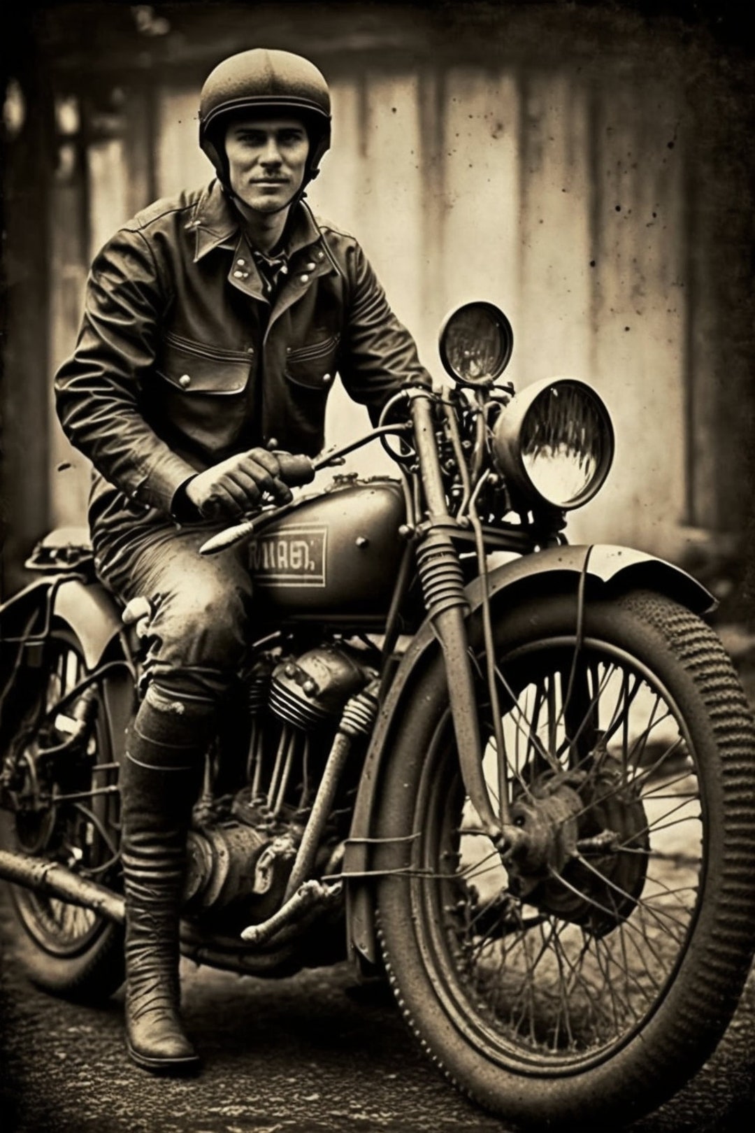 Vintage Motorcycle Photo | Digital Download Print | Antique Motorcycle ...
