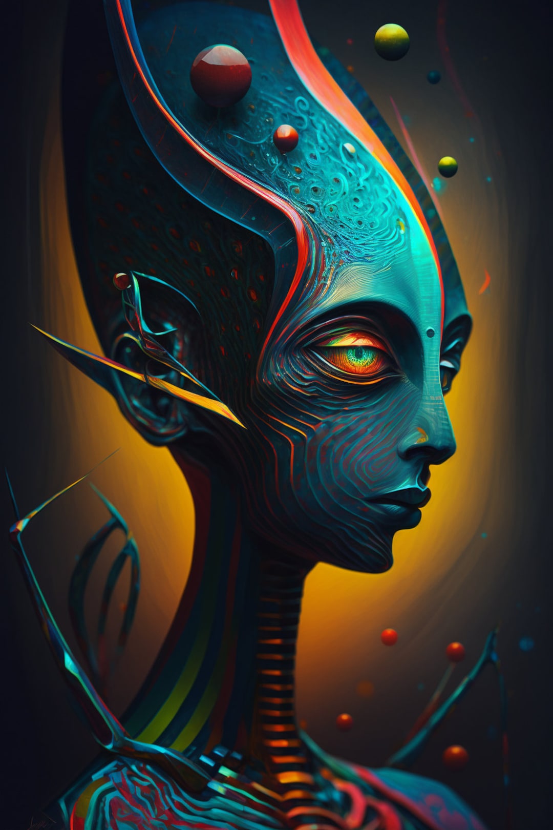 Abstract Alien Art | Scifi Art | Extra Terrestrial Ufo Art | Area 51 ...