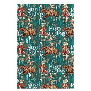 Cowboy Wrapping Paper - Christmas Gift Wrap, Western Gifts, Cowboy Gift ...