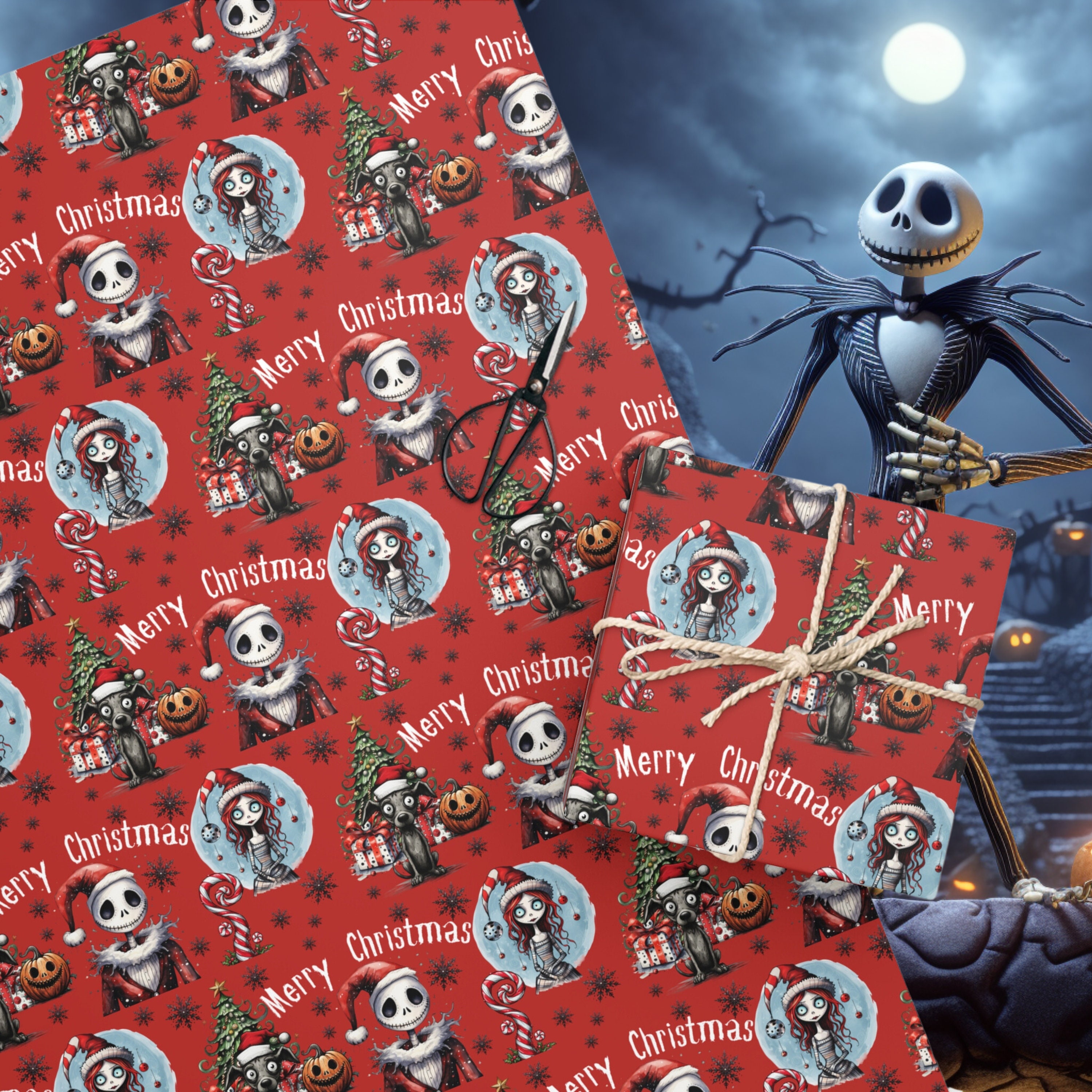 Nightmare Before Christmas Gift Wrap