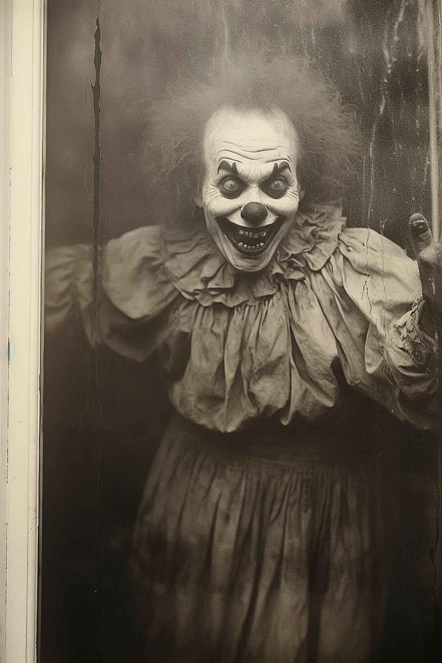 Creepy Clown Photo | Halloween Decor | Digital Download Print | Weird ...