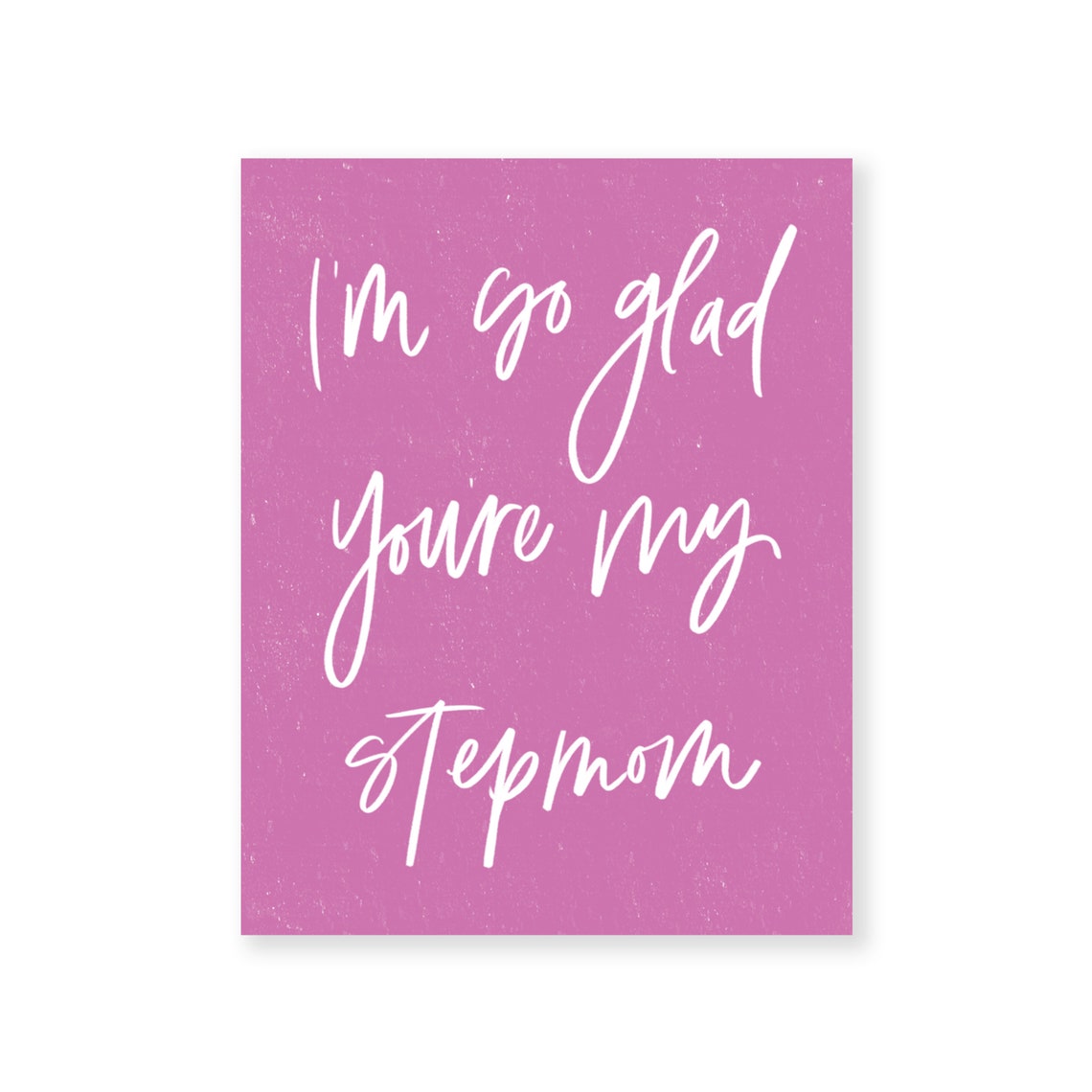 Glad Youre My Mom Stepmom Abstract Art Card Card For Etsy
