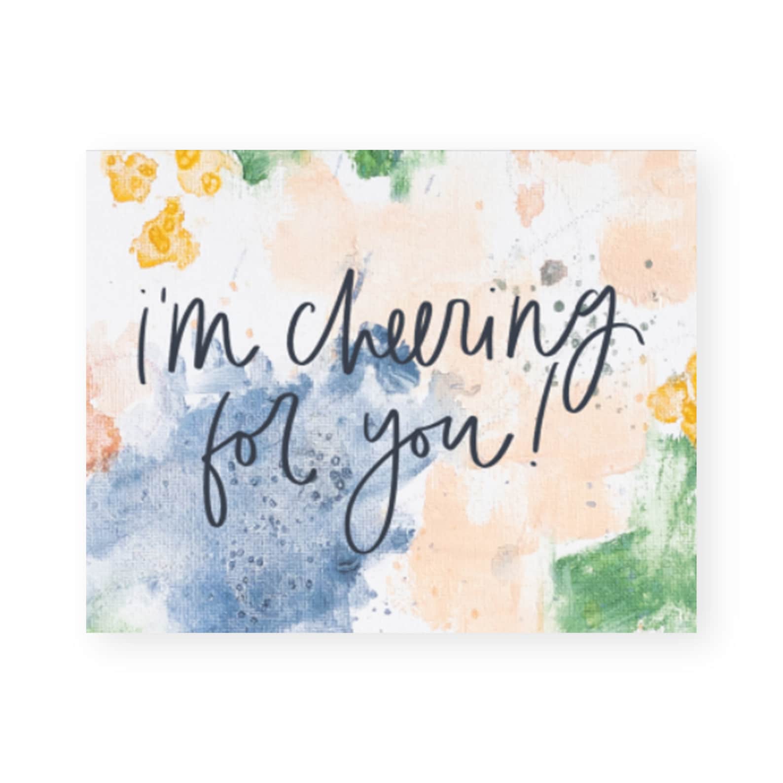 Cheering for You Greeting Card Colorful Greeting Card Hooray - Etsy
