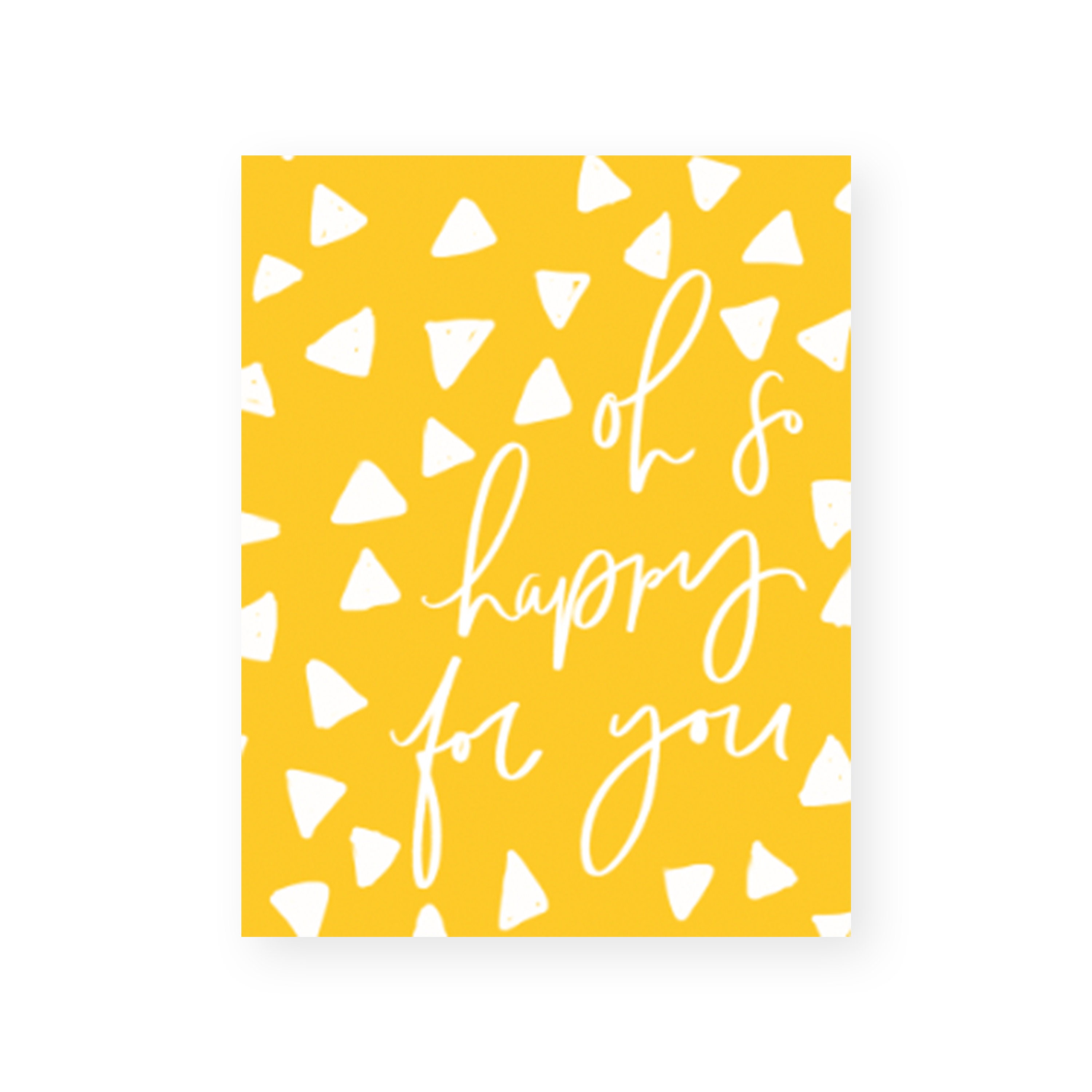 So Happy for You Greeting Card Yellow Greeting Card Confetti - Etsy