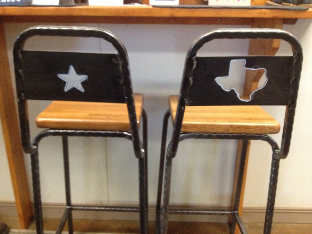 Hand Made Rustic Style Bar Stools - Etsy