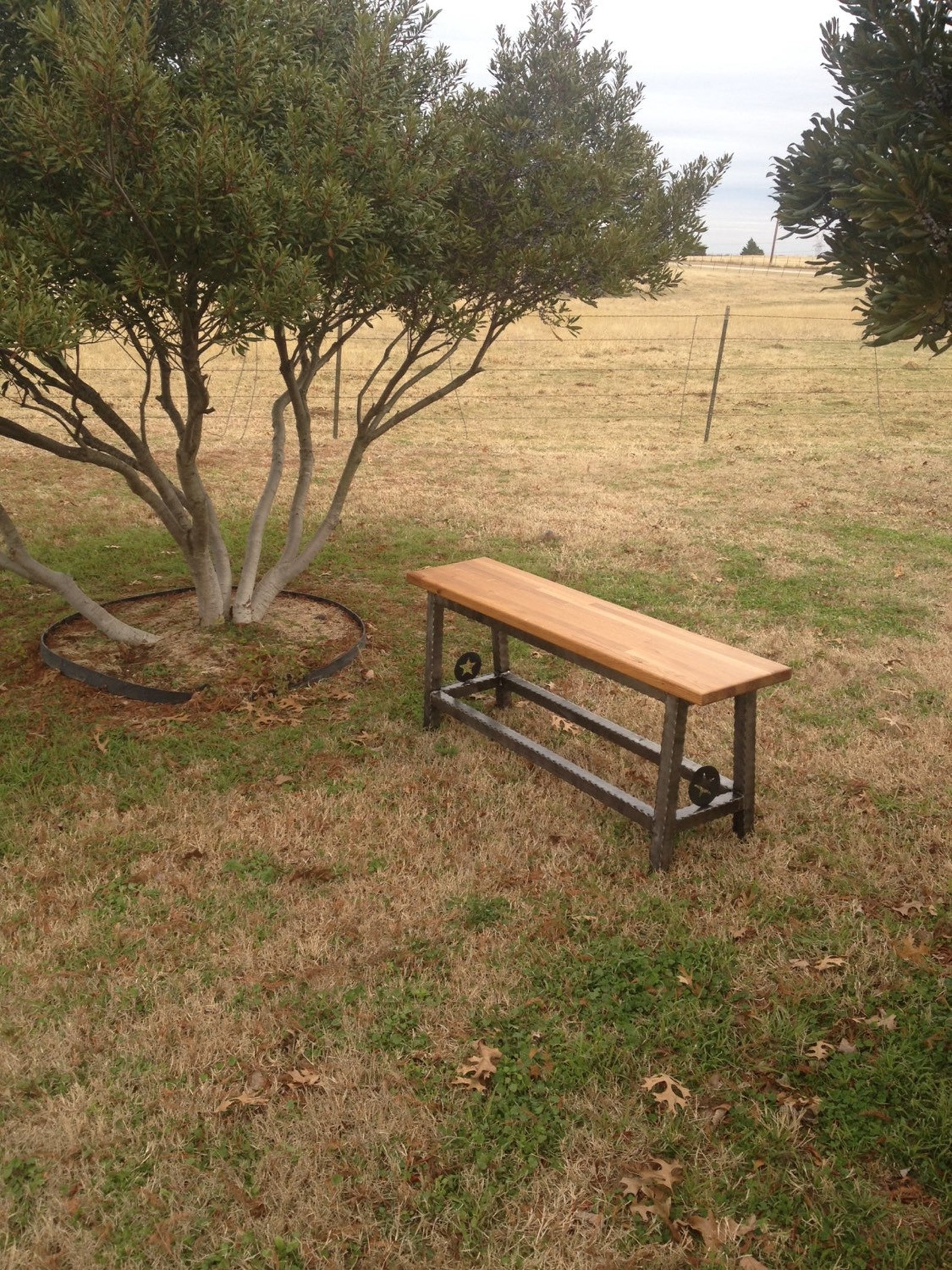 Hand Made Rustic Style Bench - Etsy