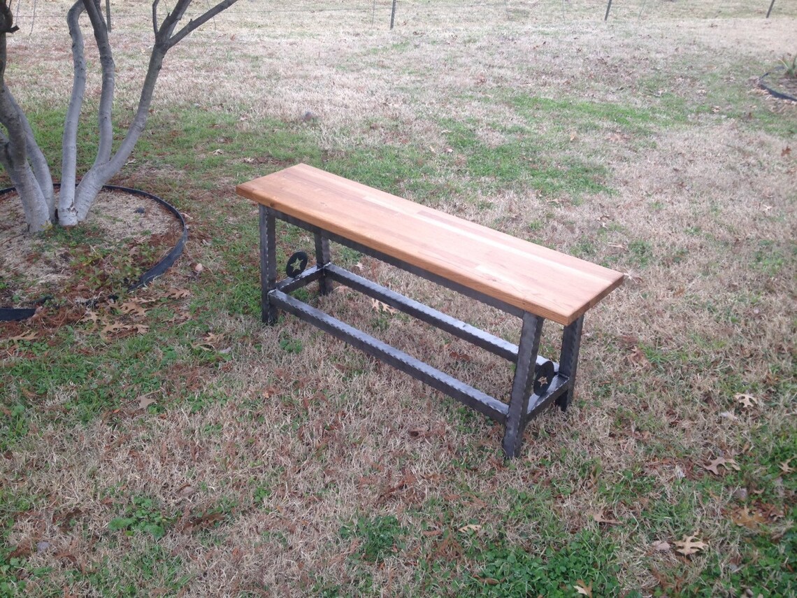Hand Made Rustic Style Bench - Etsy