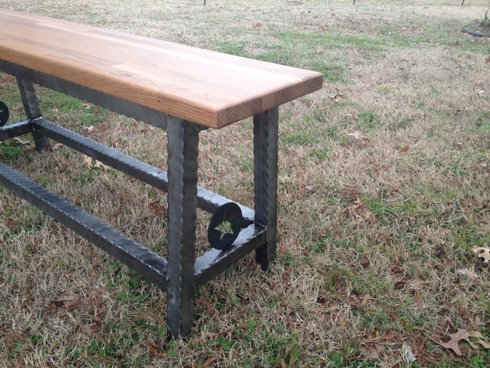 Hand Made Rustic Style Bench - Etsy