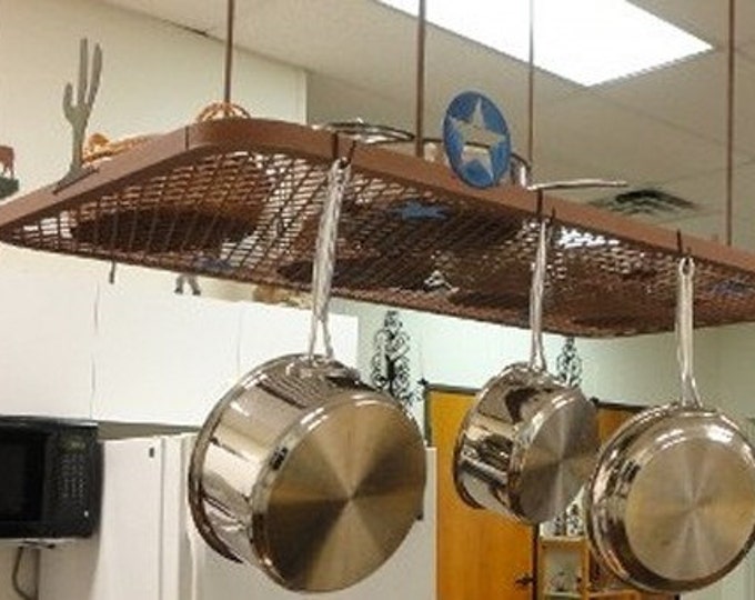 Hand Made Indoor/outdoor Hanging Pot Rack - Etsy
