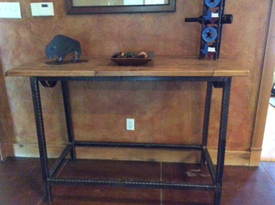 Hand Made Rustic Indoor/outdoor Bar Table - Etsy