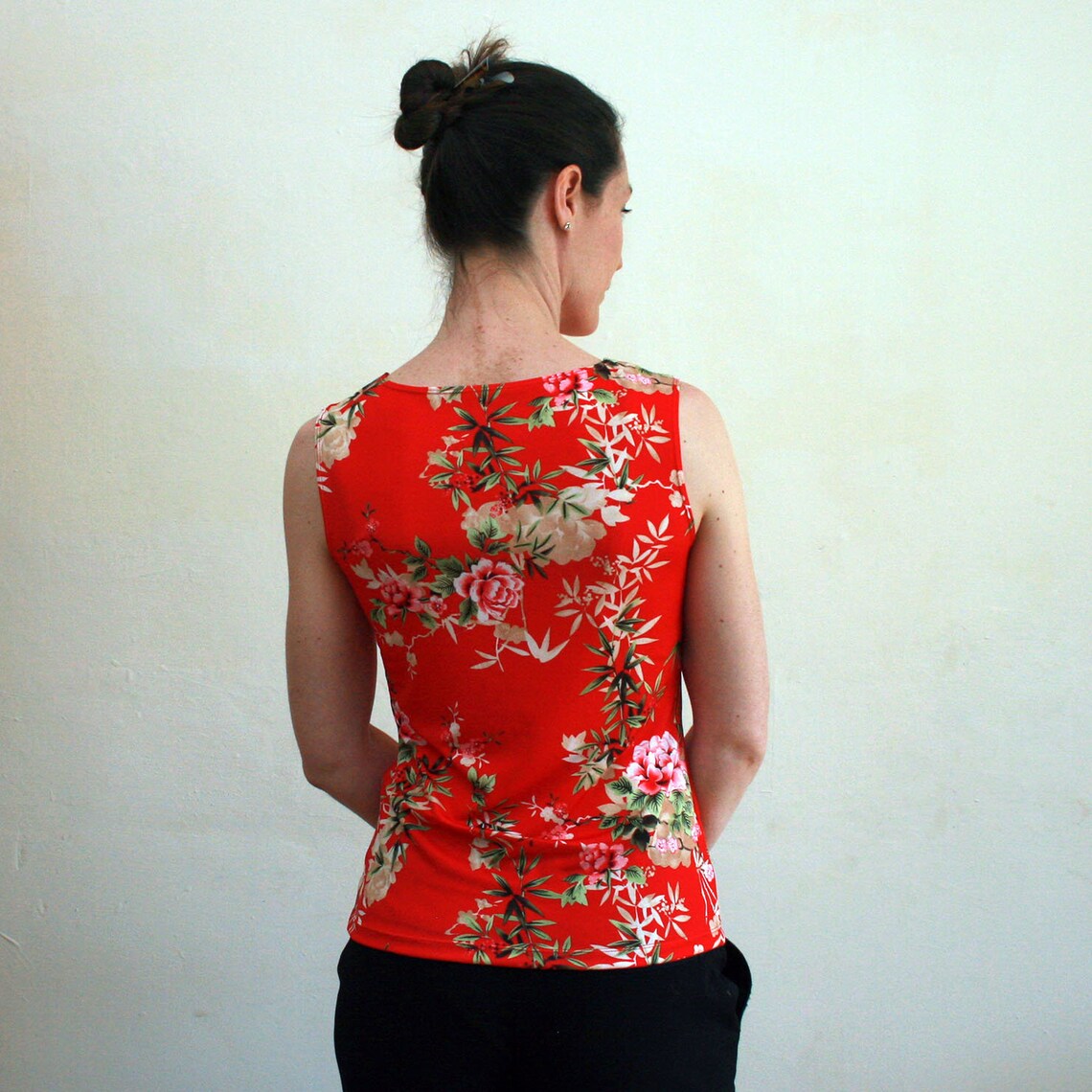 Shell Top Sewing Pattern Pdf Stretch Jersey Sleeveless | Etsy