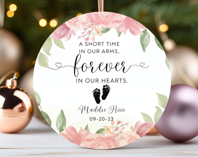 A Short Time in Our Arms, Forever in Our Hearts Ornament, Infant Loss ...