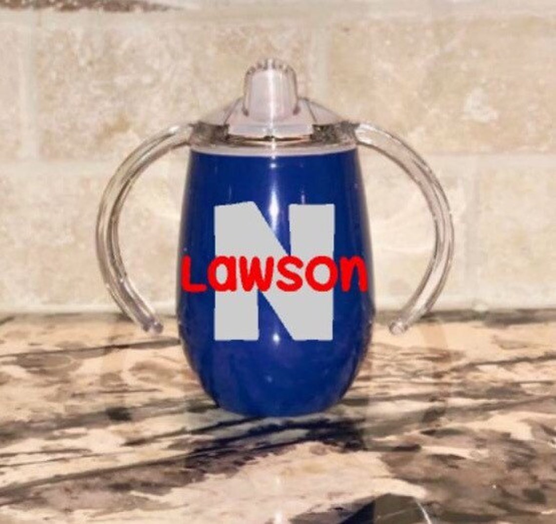 Initial & Name Sippy Cup Personalized / Stainless Steel - Etsy
