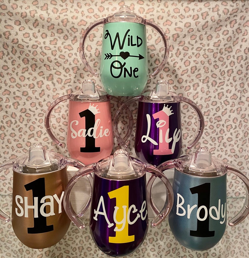1st Birthday Sippy Cup First Birthday Cup Toddler Cup - Etsy