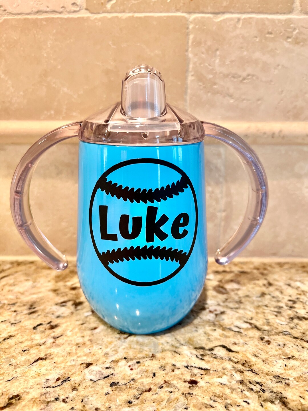 Custom Baseball Sippy Cup, Baseball Name Cup, Personalized Football ...