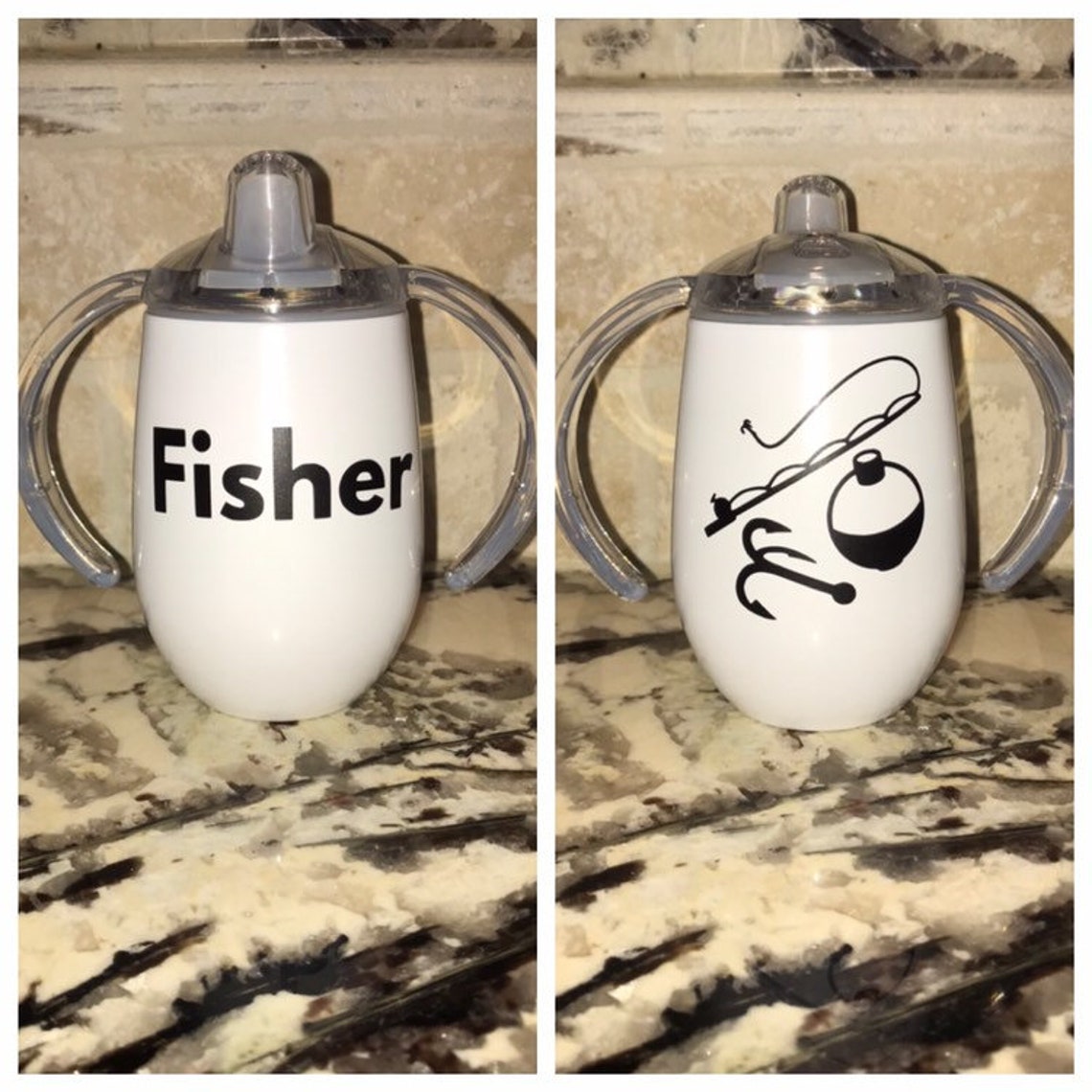Personalized Fishing Cup / Fishing Sippy Cup / Stainless Steel - Etsy
