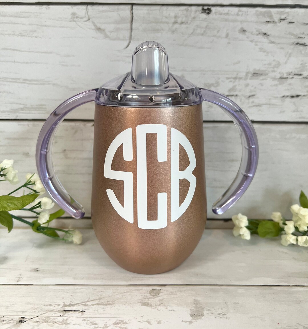 Monogram Sippy Cup, Stainless Steel Toddler Cup, Training Cup ...