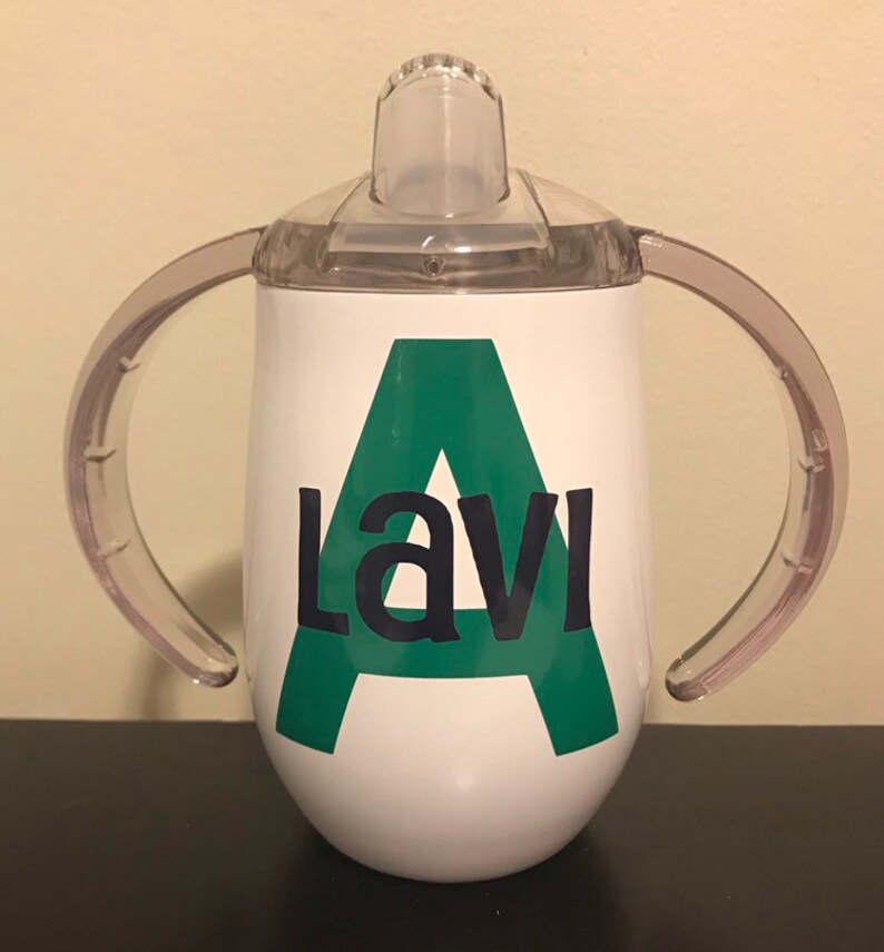Initial & Name Sippy Cup Personalized / Stainless Steel - Etsy