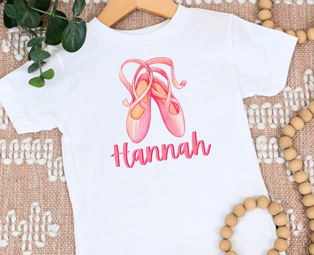 Custom Ballerina T-shirt, Ballet Shirt, Kids Ballerina Outfit, Girly ...