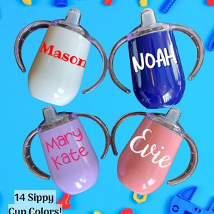 Custom Sippy Cup, Stainless Steel Toddler Cup, Birthday Gift, Training ...