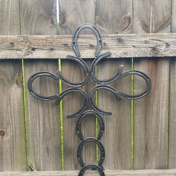 Horseshoe Cross - Etsy