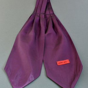 Purple Taffeta Cravat - Etsy