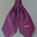 Purple Taffeta Cravat - Etsy