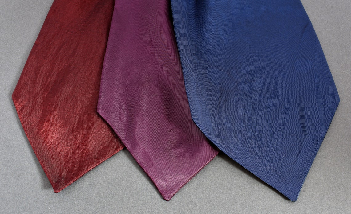 Purple Taffeta Cravat - Etsy