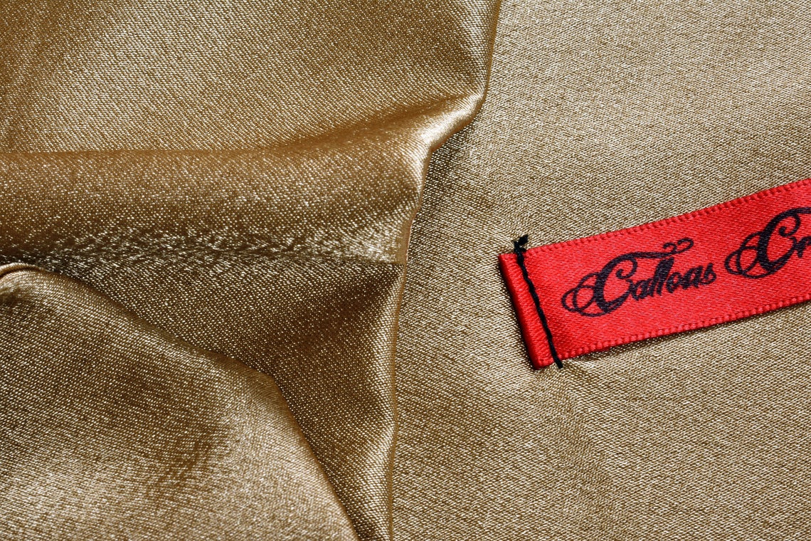 Gold Satin Cravat - Etsy