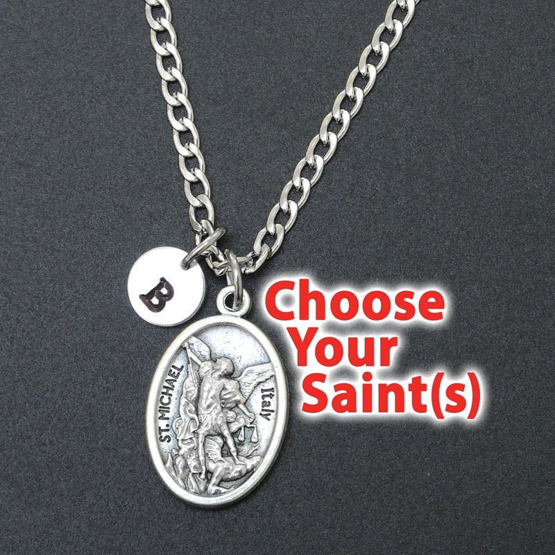 Saint Charm Necklace - Etsy