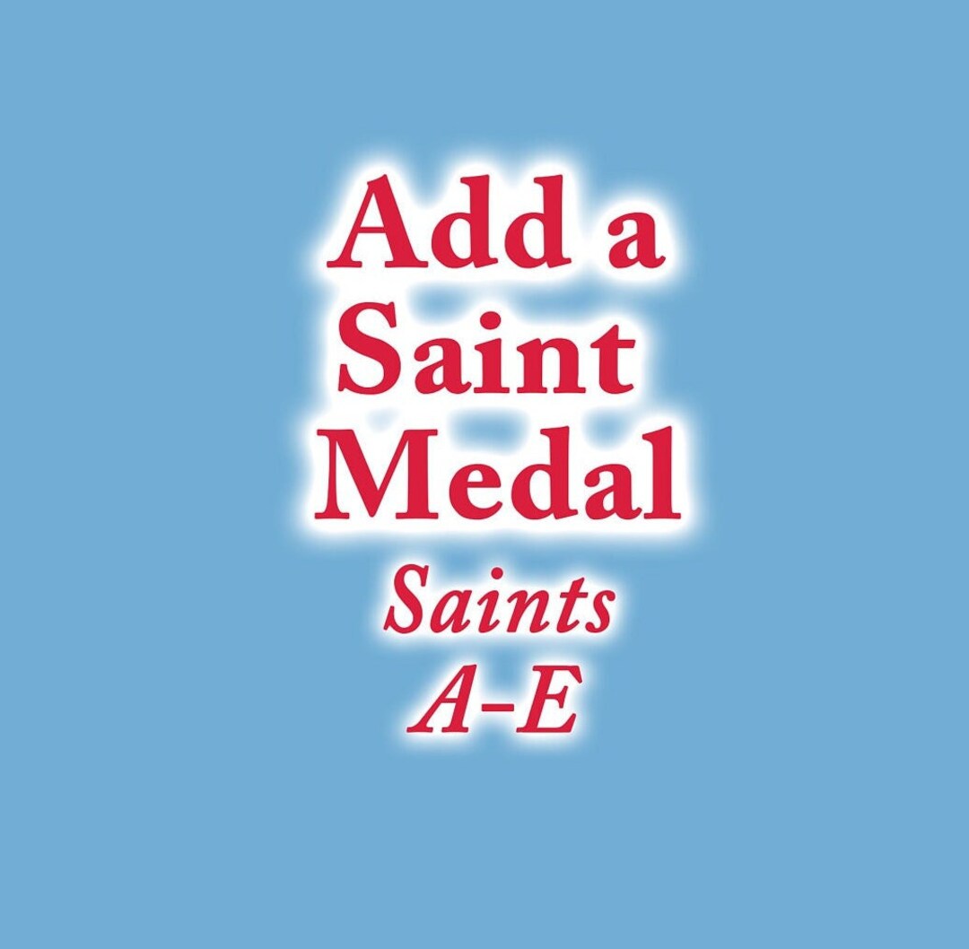 Add a 1 Inch SILVER Tone/plated Saint Medal to Any Rosary, Necklace ...