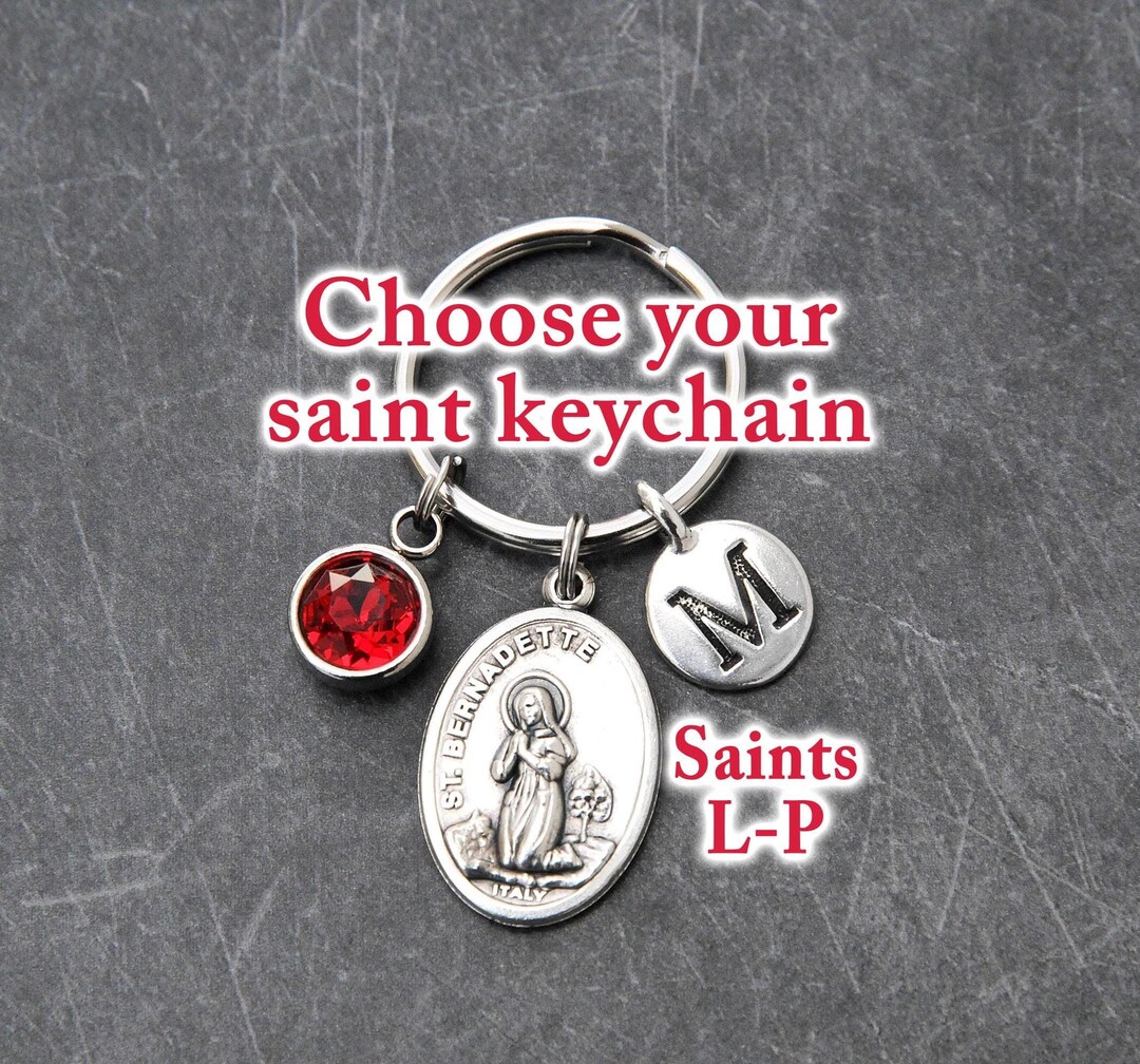 Choose Your Catholic Saint Keychain - Saints Beginning With Letters L-P ...
