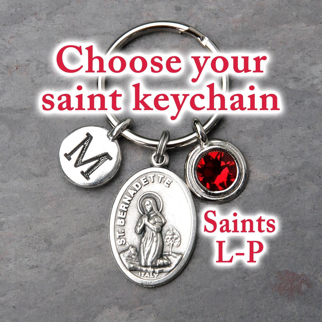 Choose Your Catholic Saint Keychain Saints Beginning With Letters L-P ...