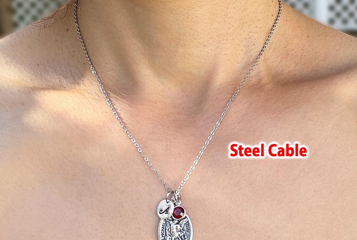 Saint St Martin De Porres Necklace - Personalized Initial Charm ...