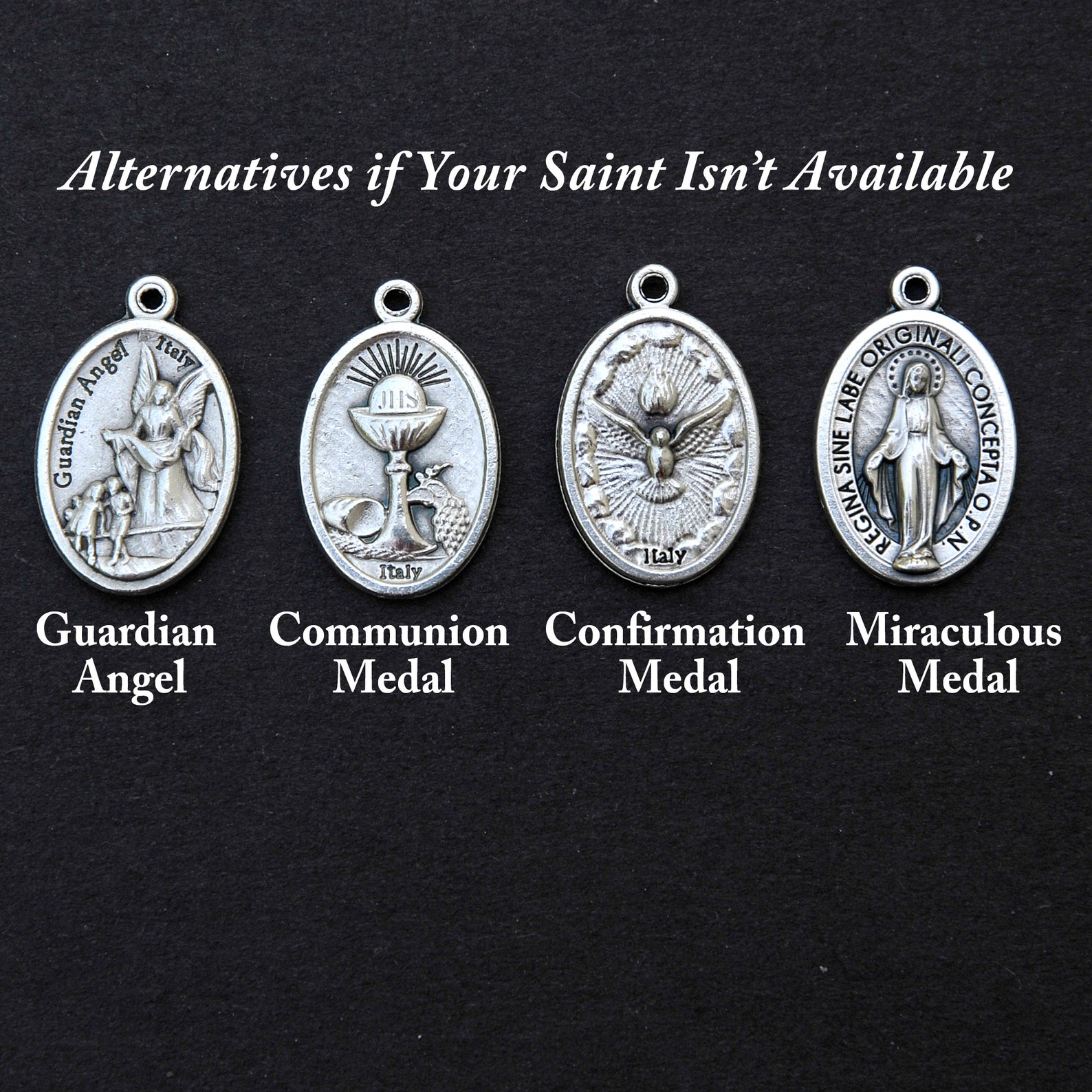 Choose Your Catholic Saint Keychain Personalized Letter Crystal ...