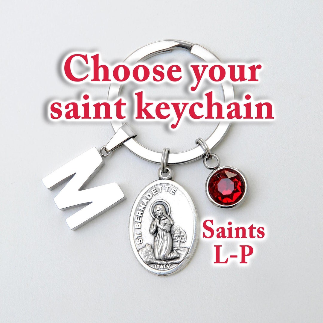 Choose Your Catholic Saint Keychain - Saints Beginning With Letters L-P ...