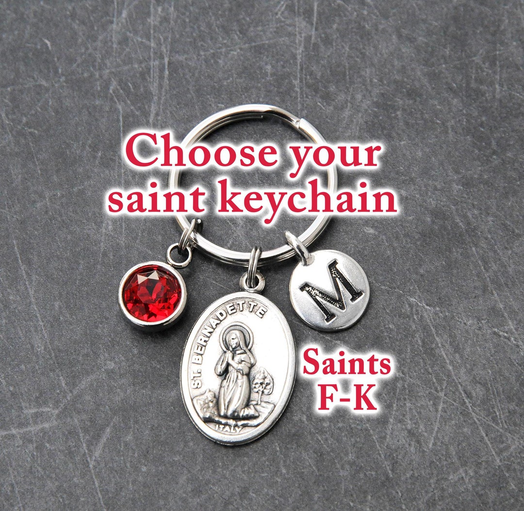 Choose Your Catholic Saint Keychain - Saints Beginning With Letters F-K ...