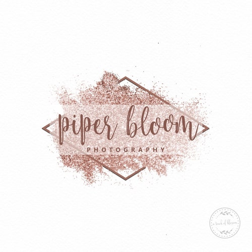 Pink Paint Logo & Watermark Premade Design Custom Business | Etsy