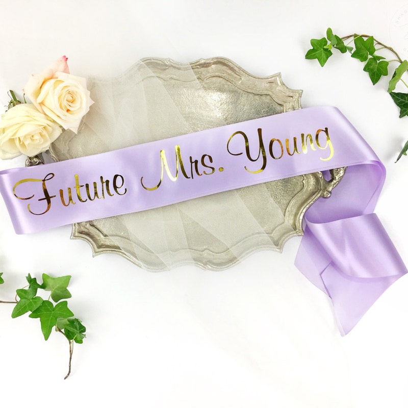 Lavender Bridal Sash - Etsy