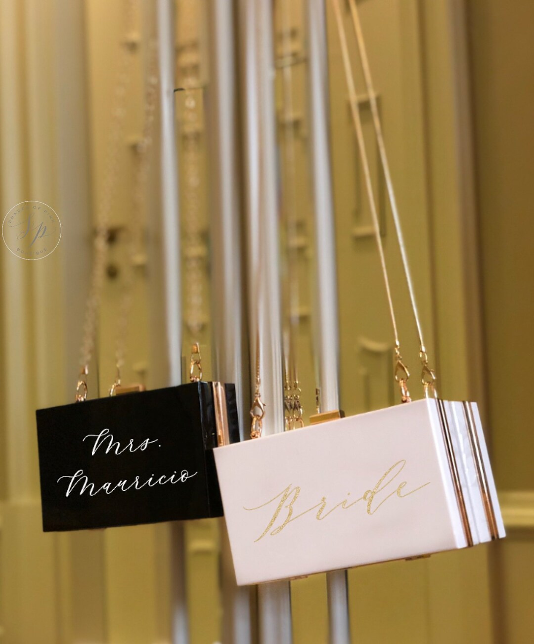 Personalized Acrylic Clutch, Box Clutch, Custom Mrs. Clutch, Bridal ...