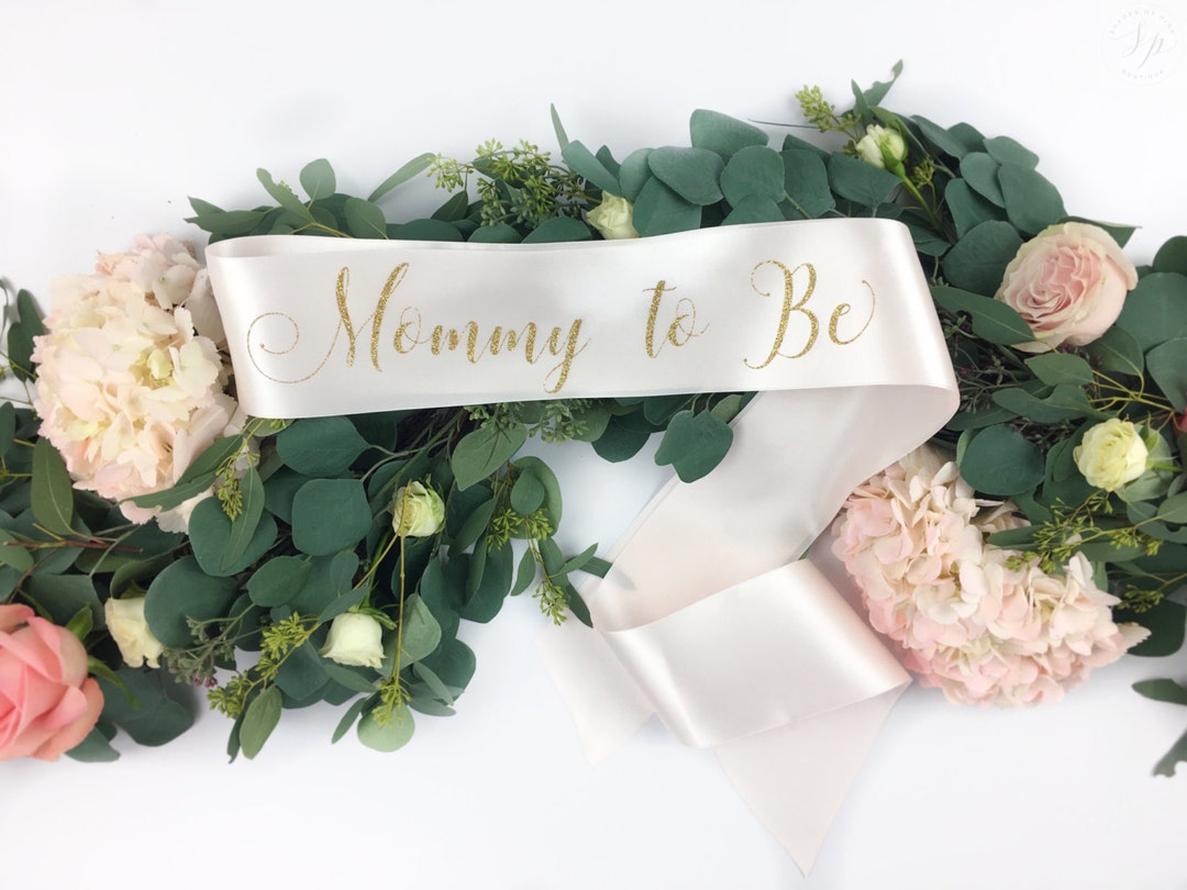 Mommy to Be Sash - Mother Sash - Baby Gender Reveal - Baby Shower Sash ...