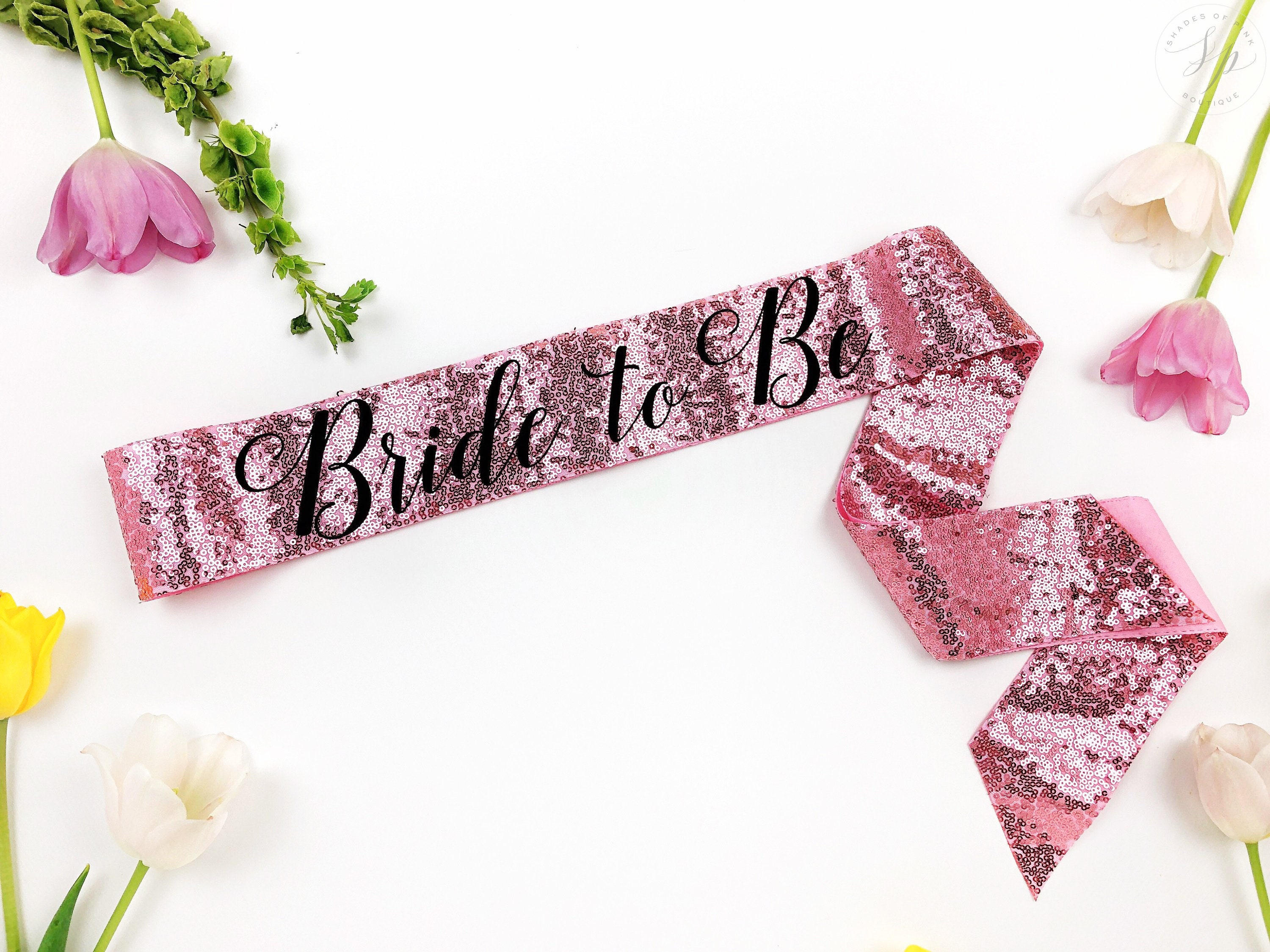 Sequin Bachelorette Sash Bride to Be Sash Bachelorette | Etsy